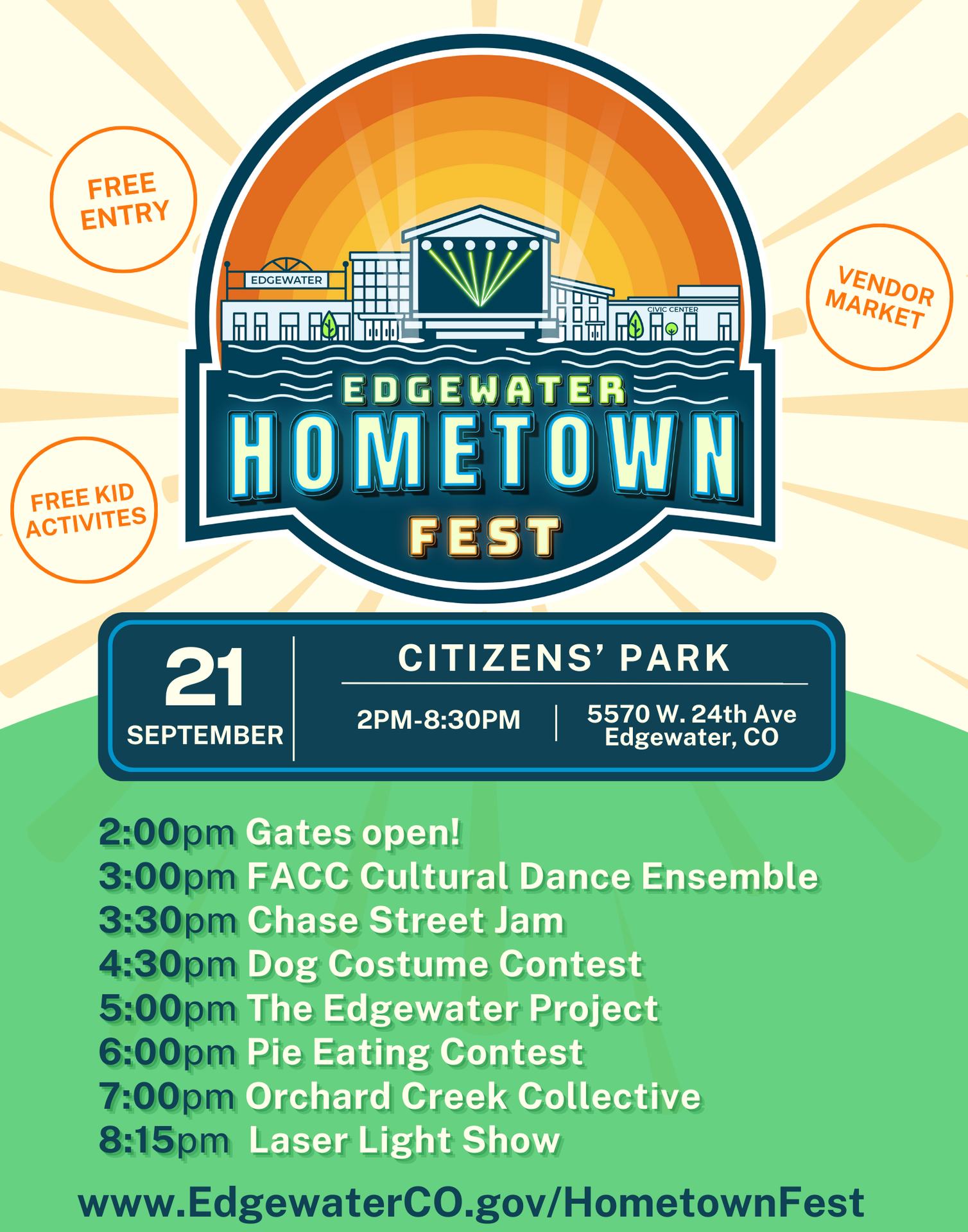 Save the Date: 2024 Edgewater Hometown Fest - Edgewater Echo